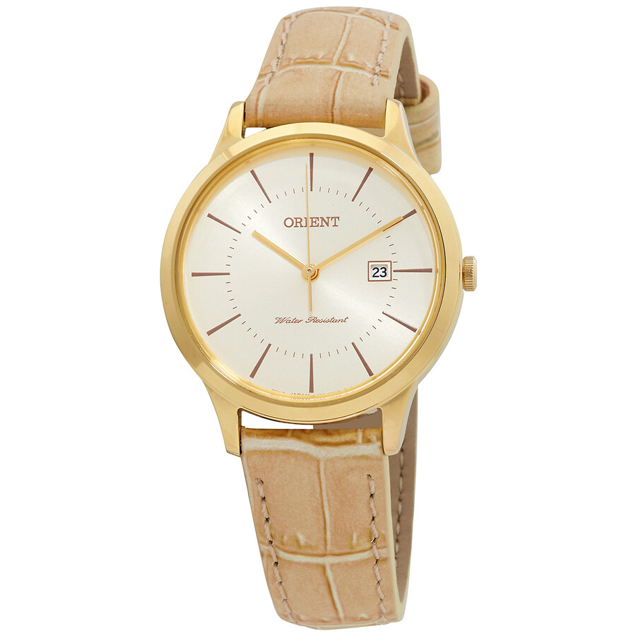 Orient Contemporary Quartz White Dial Ladies Watch RF-QA0003G ...