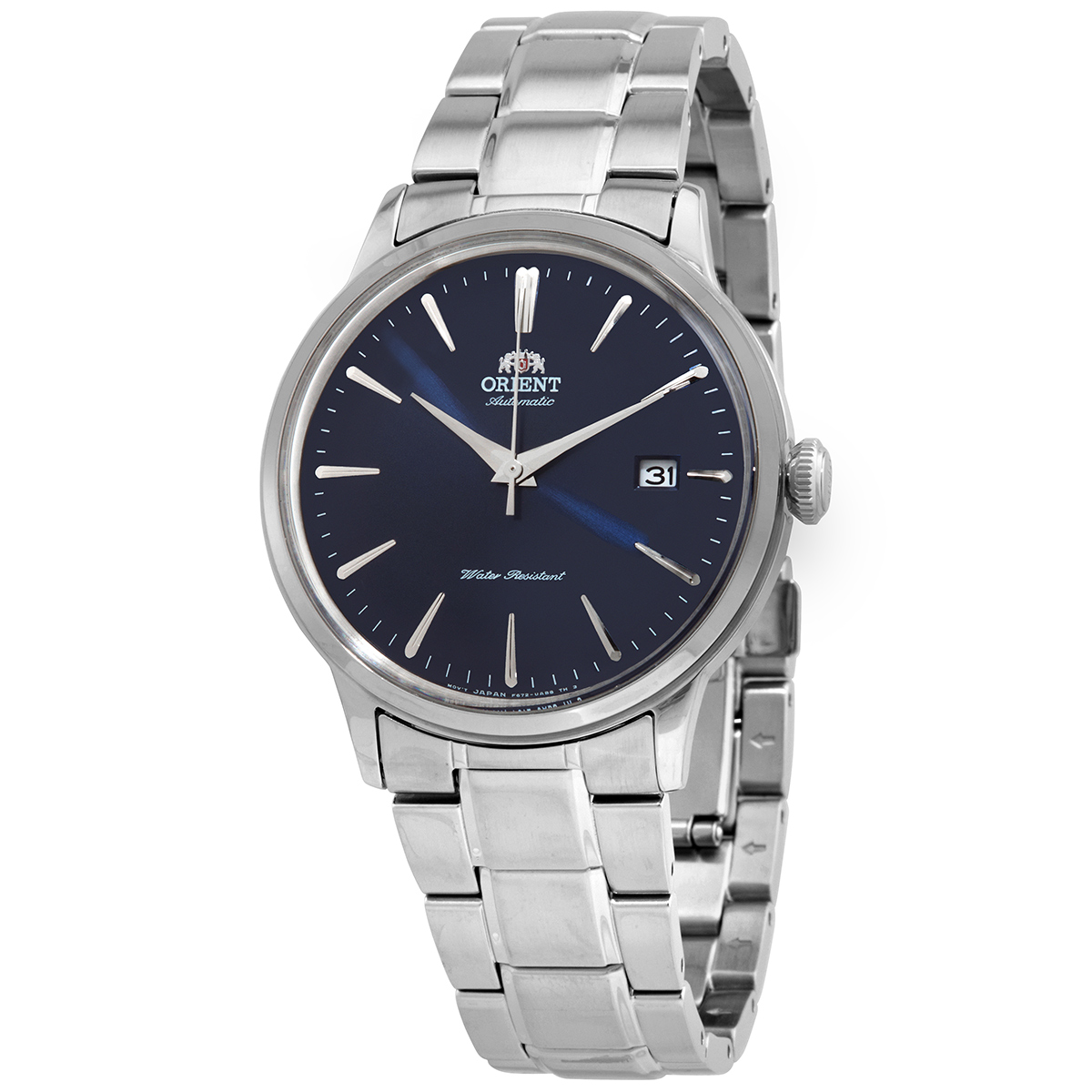 Orient crystal glass Automatic Blue Dial Men's Watch RA-AC0007L10D ...