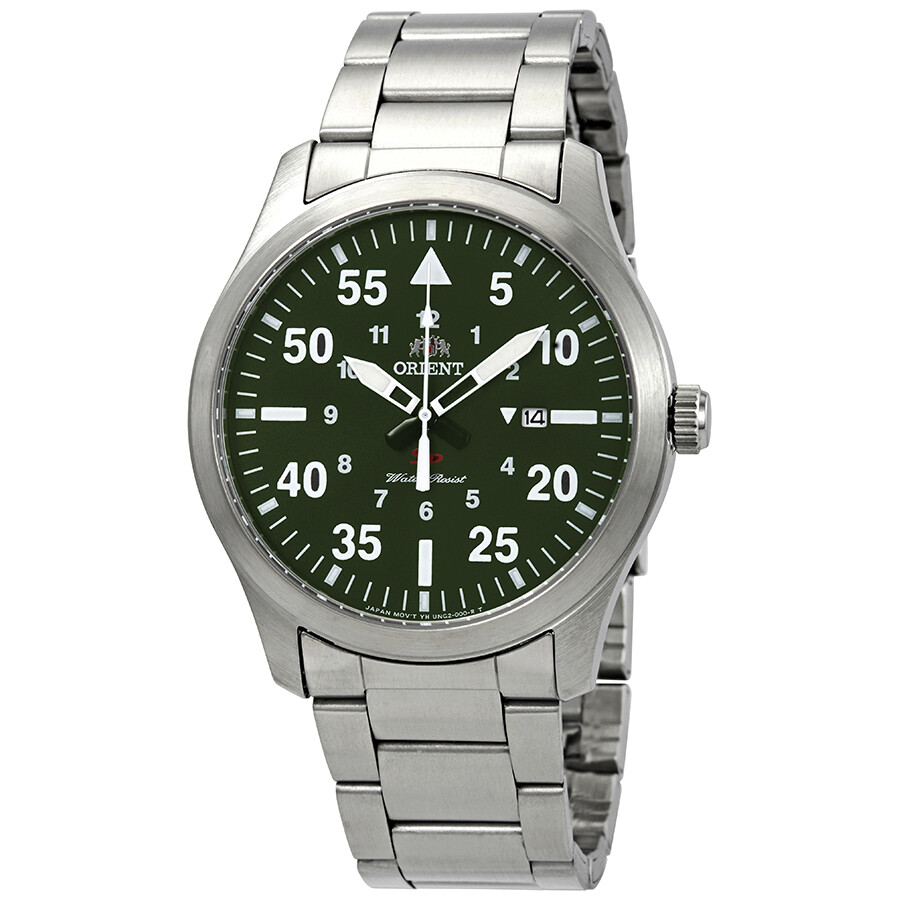 Orient Flight Green Dial Men's Watch FUNG2001F0 4942715010416 - Watches ...