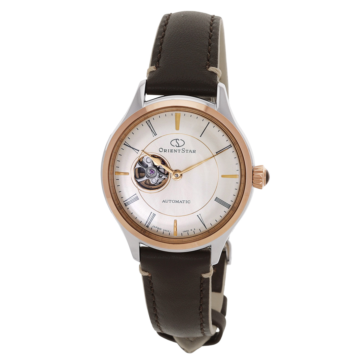 Orient Open Heart Automatic Champagne Dial Ladies Watch RE-ND0010G00B ...