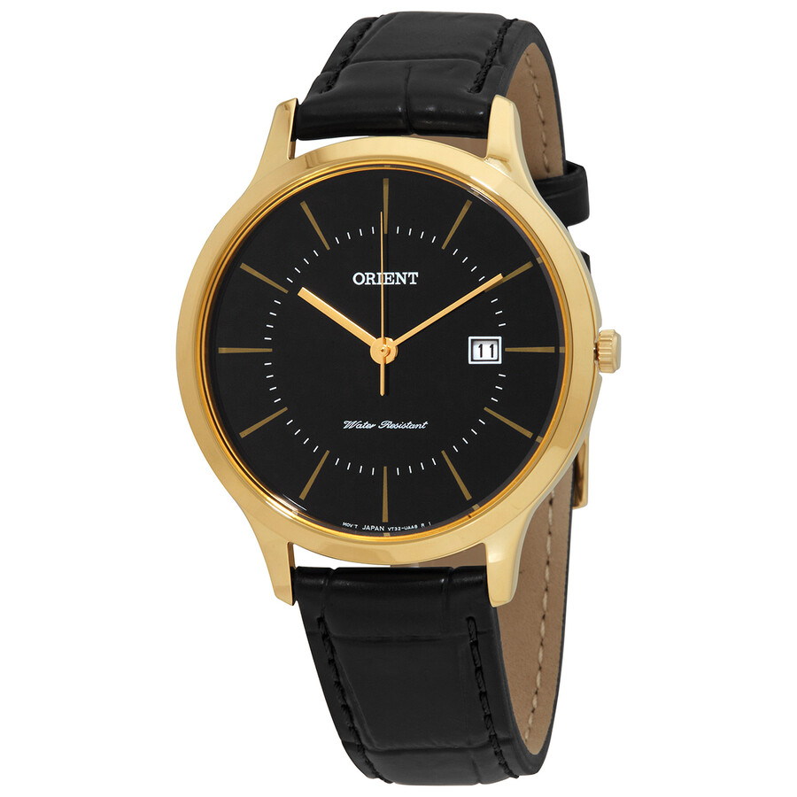 Orient Quartz Black Dial Unisex Watch RF-QD0002B10B 4942715024123 ...