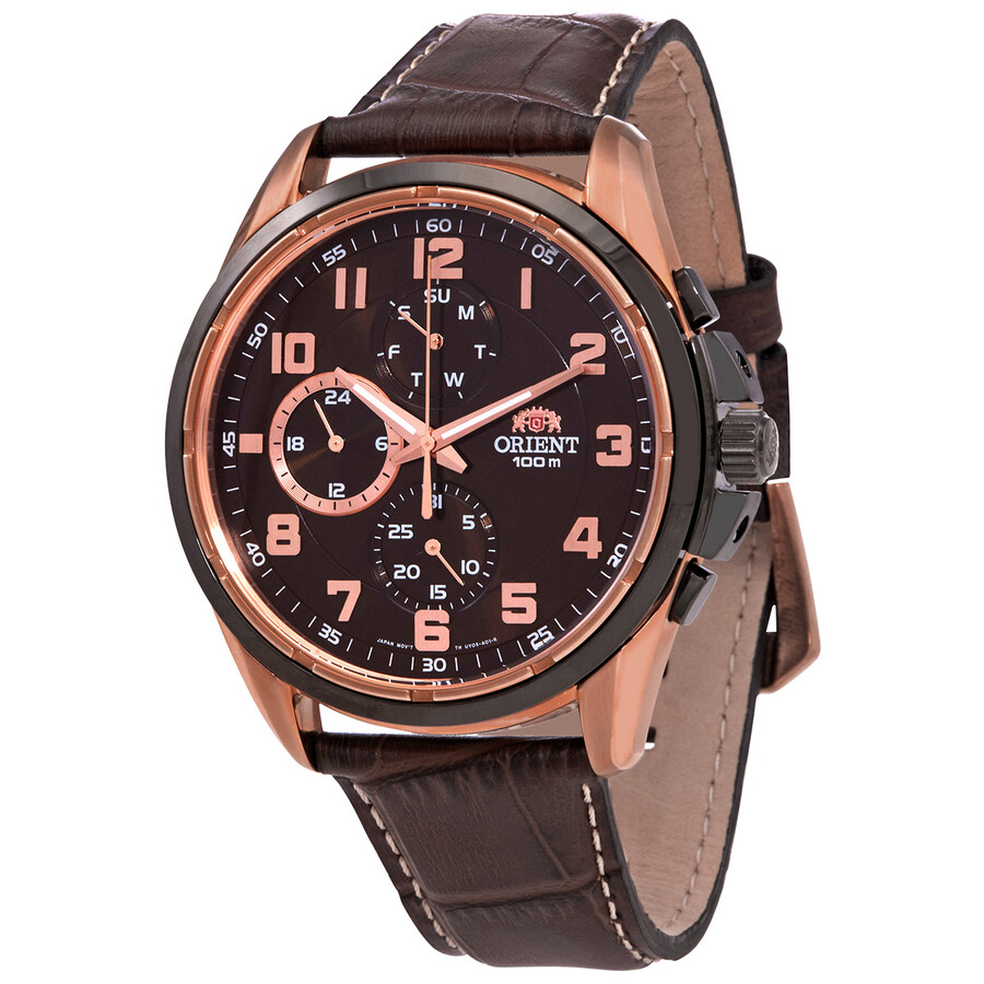 Orient Sports Quartz Brown Dial Men's Watch FUY05003T0 4942715011178 ...