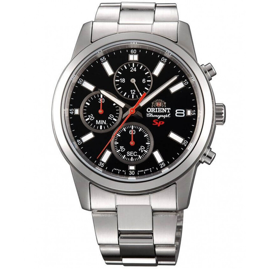 Orient Sporty Chronograph Quartz Black Dial Men's Watch FKU00002B0 ...