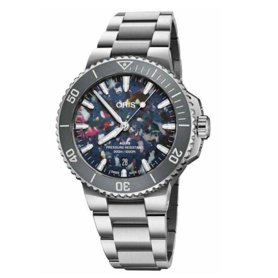 Oris Aquis Date Upcycle Automatic Men's Watch 01 733 7787 4150-07 8 22 ...