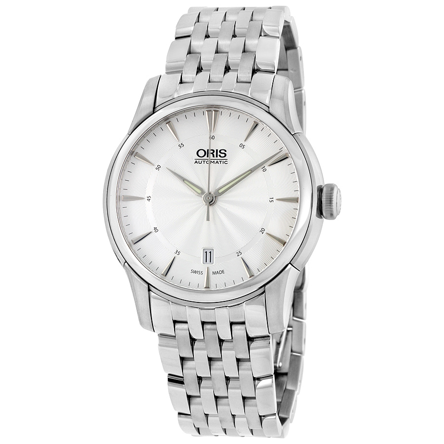 Oris Artelier Date Automatic Silver Dial Men's Watch 01 733 7670 4051 ...