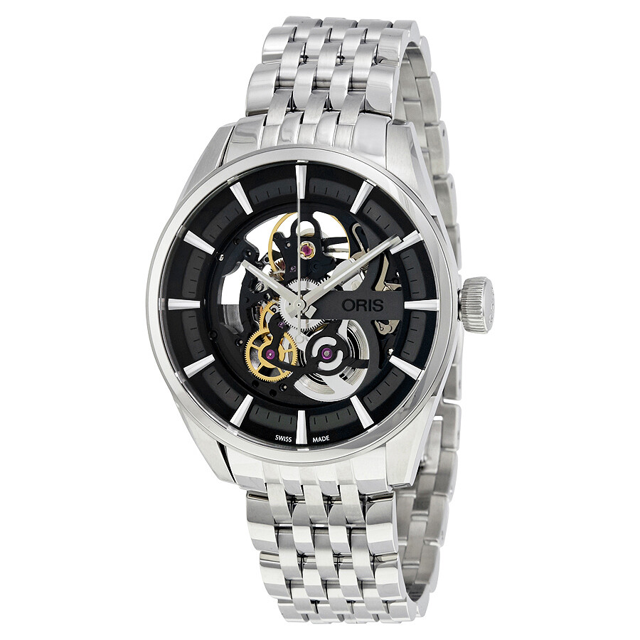 Oris Artix Automatic Black Skeleton Dial Men's Watch 01 734 7714 4054 ...