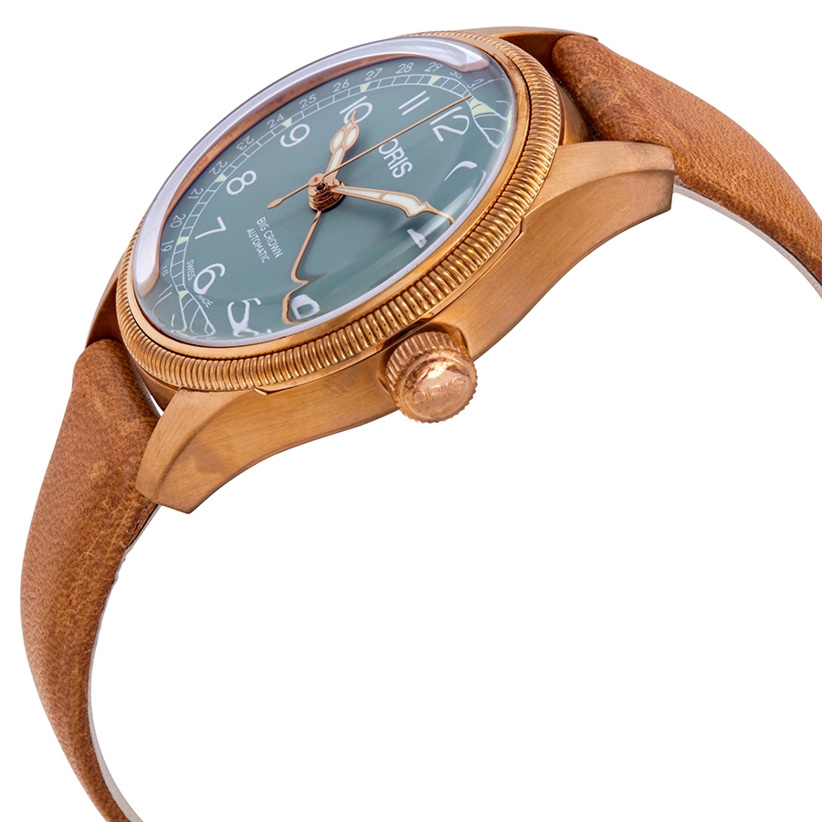 Oris Big Crown Bronze Pointer Date Automatic Green Dial Ladies Watch 01 ...