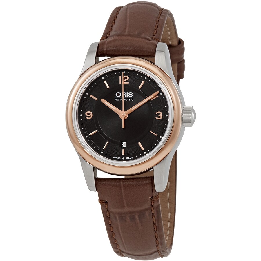 Oris Classic Date Automatic Black Dial Ladies Watch 01 561 7650 4334-07 ...