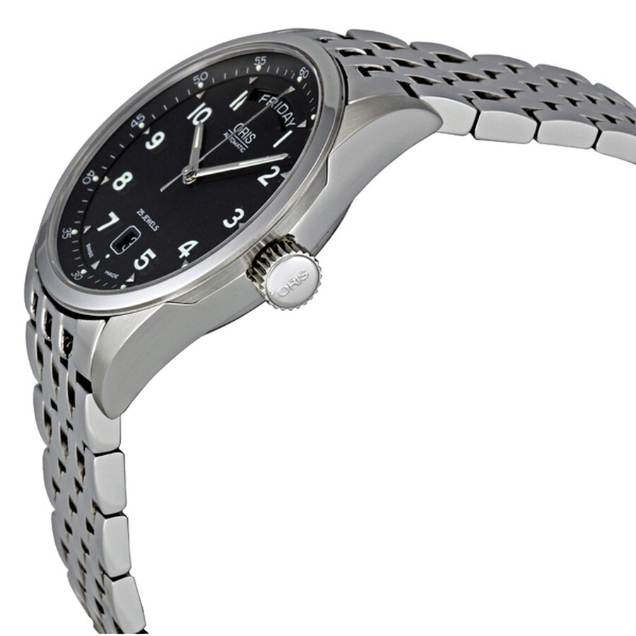 Oris Classic XXL Automatic Black Dial Stainless Steel Men's Watch 660 ...