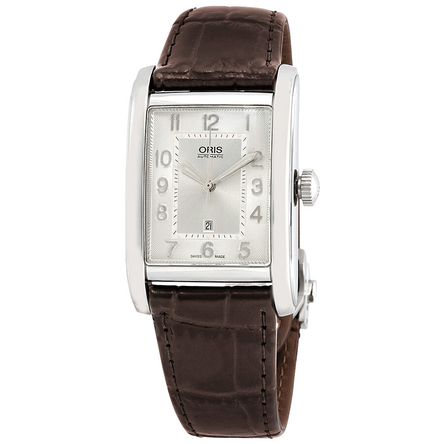 Oris Rectangular Automatic Silver Dial Men's Watch 01 561 7693 4061-07 ...