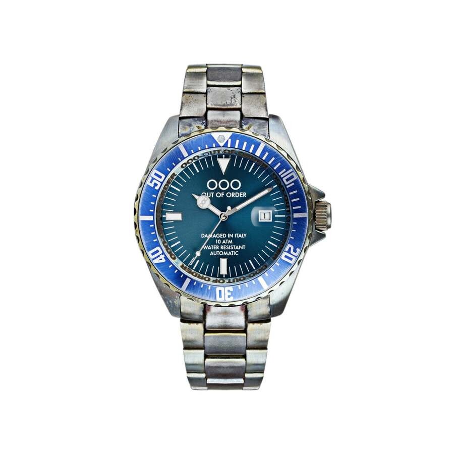 Out Of Order Classic Automatic Blue Dial Men's Watch 001-3BL ...