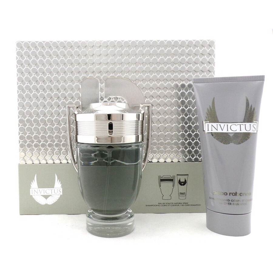 Paco Rabanne Men's Invictus Gift Set Fragrances 3349668628193 ...