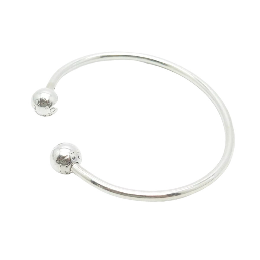 Pandora 925 Sterling Silver Cuff Bracelet, Size Small 925STERLINGCUFF ...