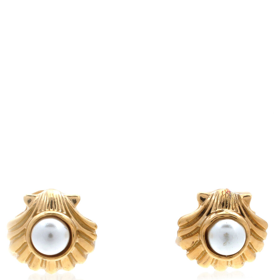 Pandora Ladies Sterling Silver Disney The Little Mermaid Seashell Stud Earrings 262686C01 ...