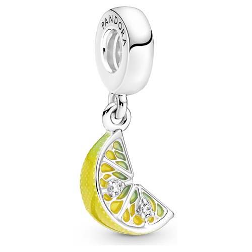 Pandora Ladies Sterling Silver Lemon Slice Sparkling Fruit Dangle Charm ...