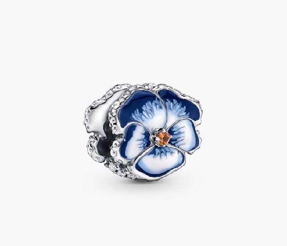 Pandora Pansy Sterling Silver Charm 790777C02 5700302971026 - Jewelry ...