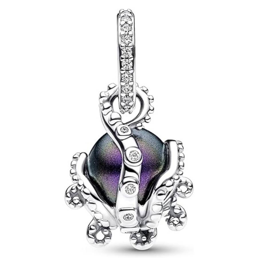 Pandora X Disney Mermaid Ursula Sterling Silver Dangle Charm In ...