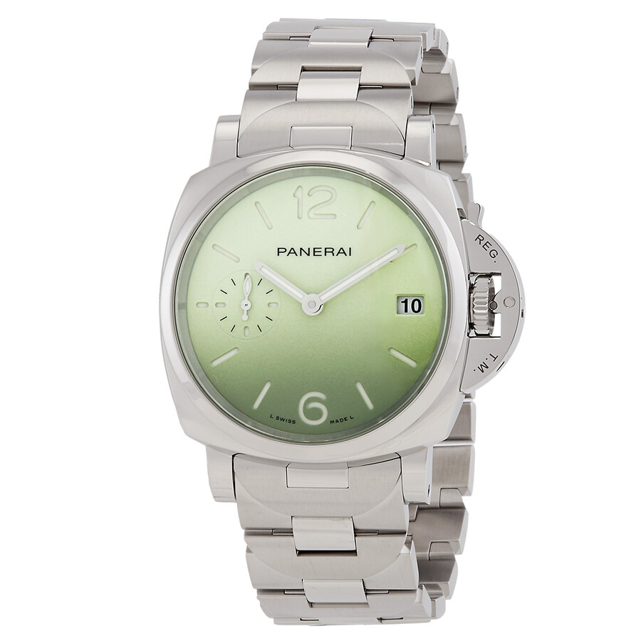 Panerai Luminor Due Pastello Automatic Green Dial Watch PAM01311 ...