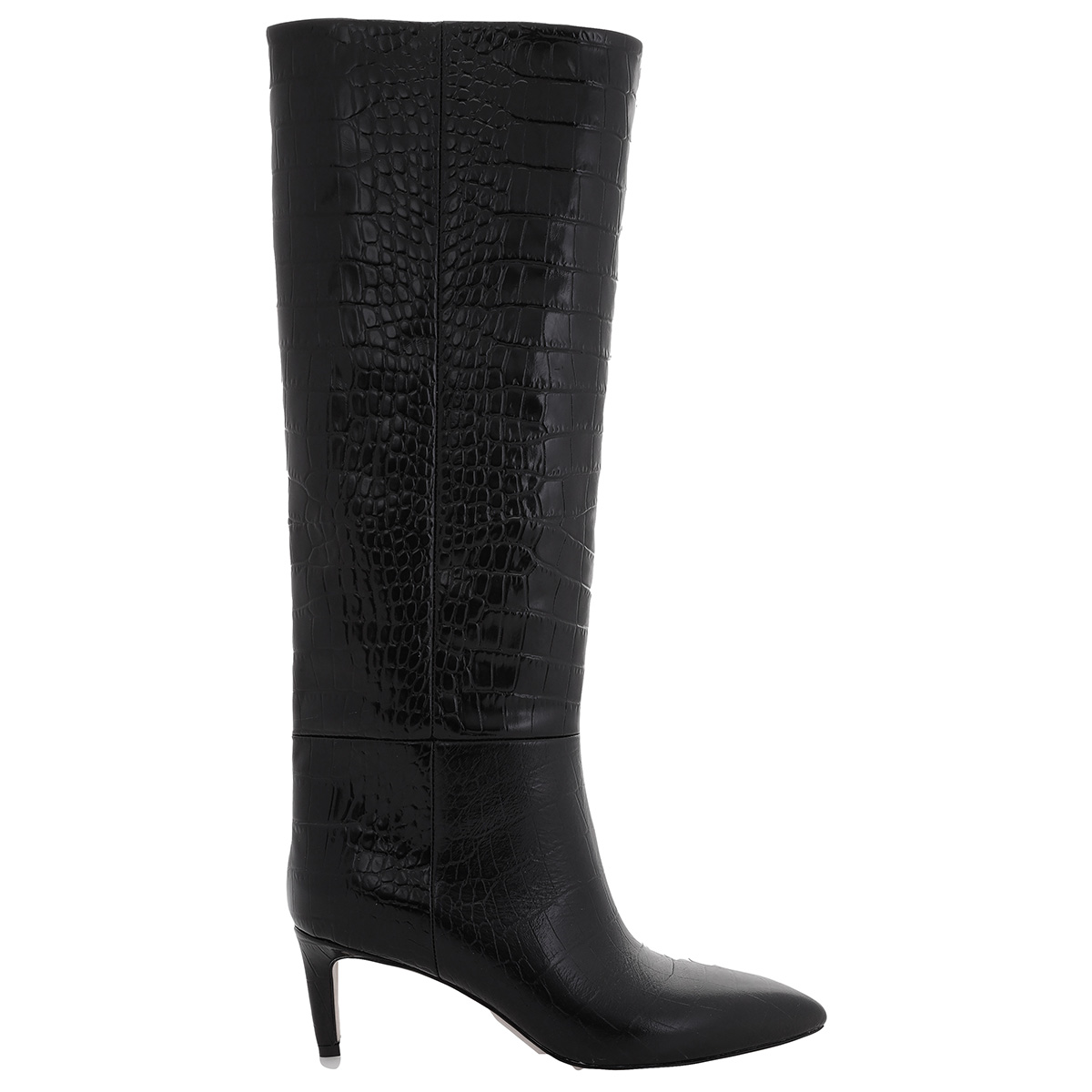 Paris Texas Carbone Croc-Effect Leather Stiletto Boots, Brand Size 38 ...