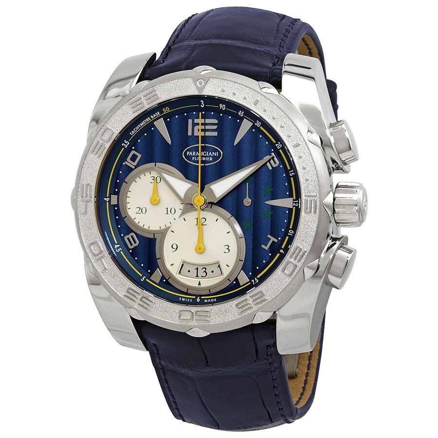 Parmigiani Fleurier Pershing Chronograph Automatic Blue Dial Men's ...