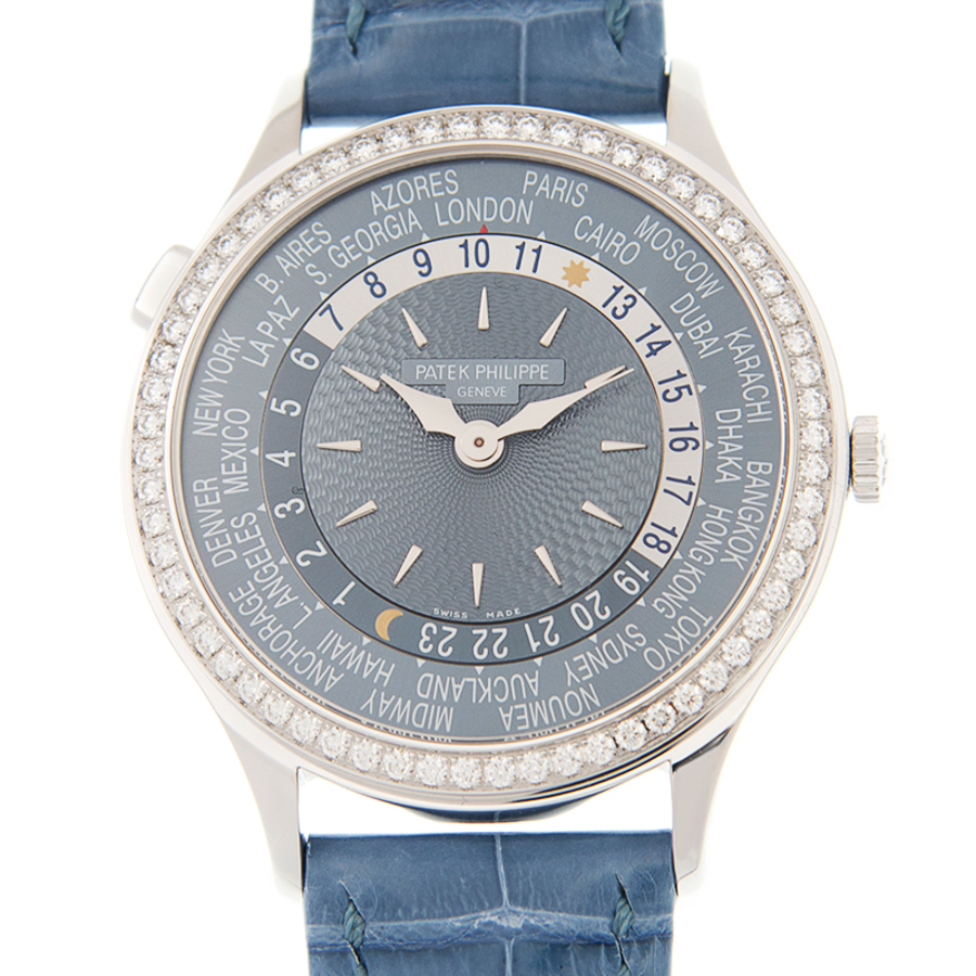 Patek Philippe Complications World Time Automatic Diamond Blue Dial ...