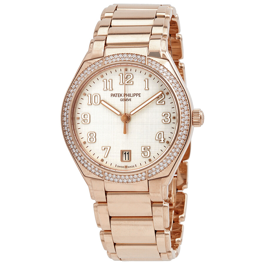 Mua Twenty-4 18kt Rose Gold Automatic Diamond White Dial Ladies Watch ...