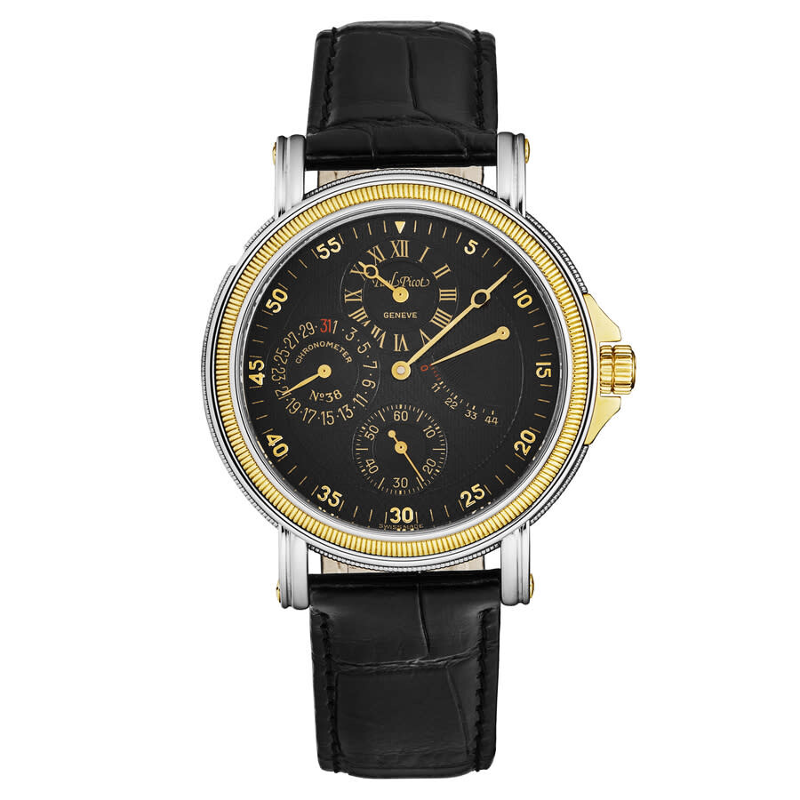 Paul Picot Atelier Chronograph Automatic Chronometer Black Dial Men's ...