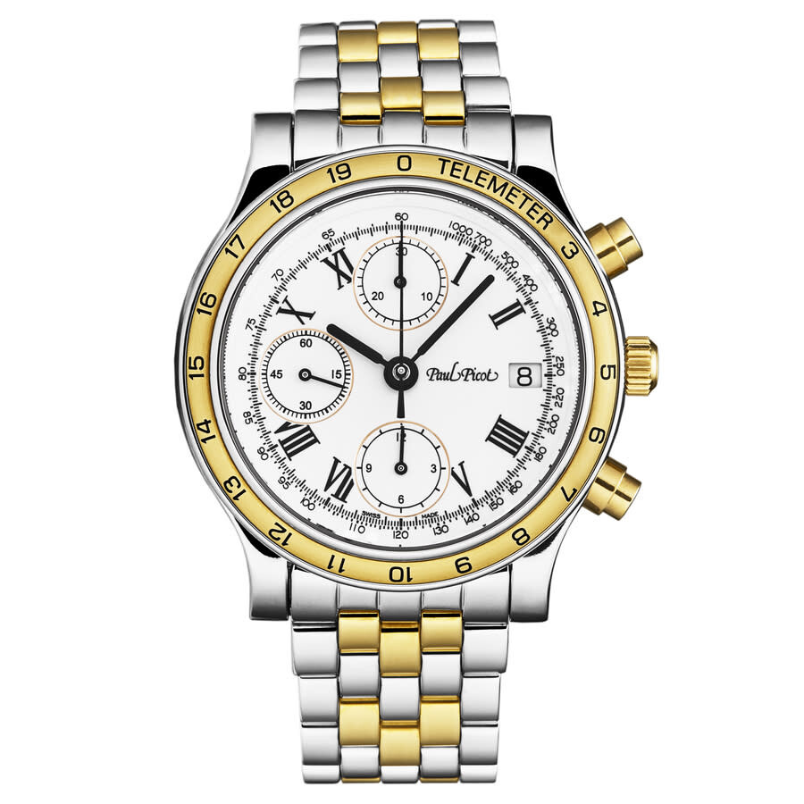 Paul Picot Telemeter Chronograph Automatic White Dial Men's Watch ...