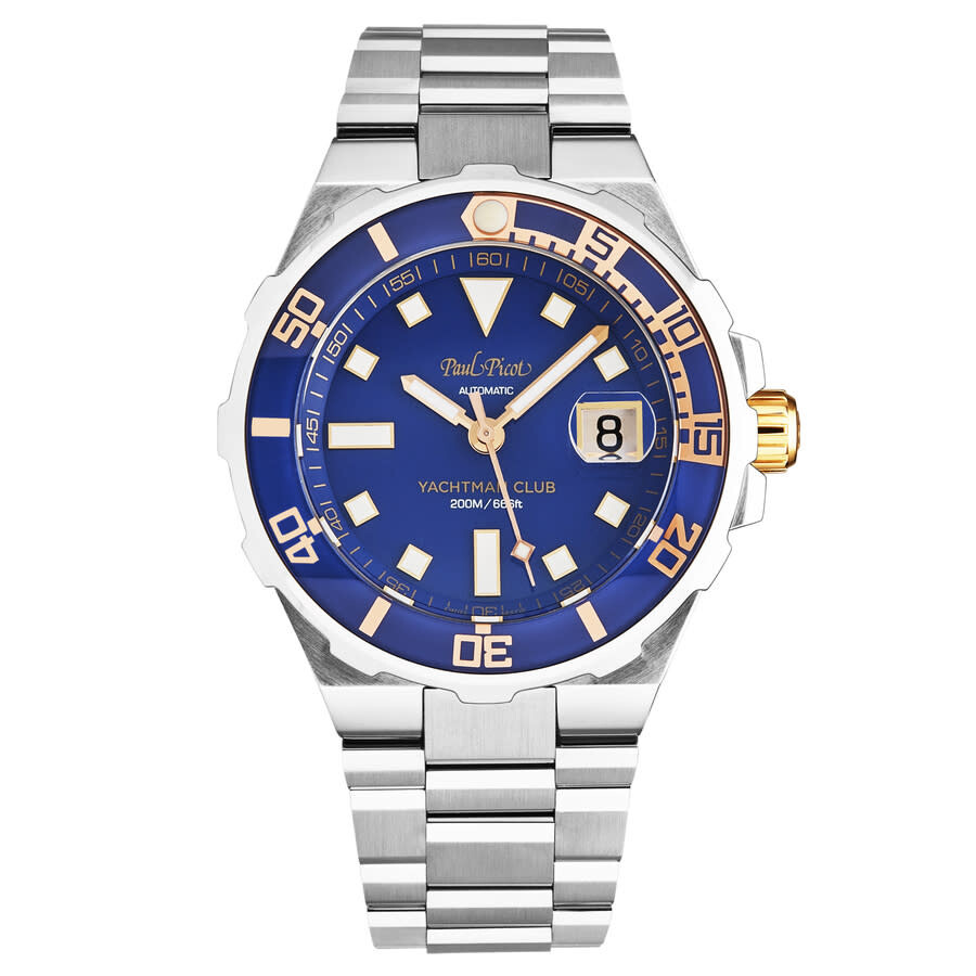 Paul Picot Yachtmanclub Automatic Blue Dial Men's Watch P1251BLR.SG ...