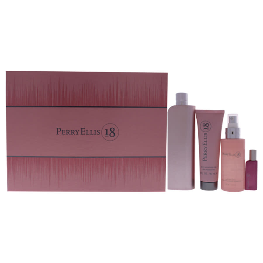 Perry Ellis 18 by Perry Ellis for Women - 4 Pc Gift Set 3.4oz EDP Spray ...