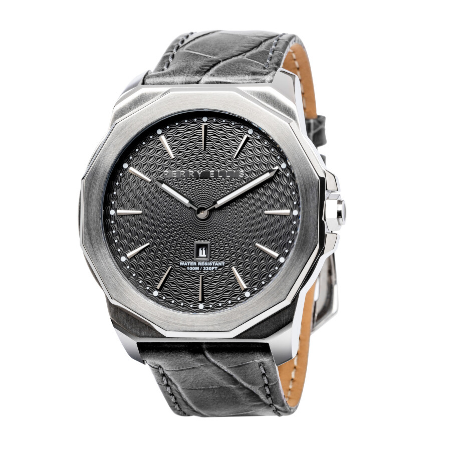 Perry Ellis Decagon 46mm Black Dial Men's Watch 05005-01 - Watches ...