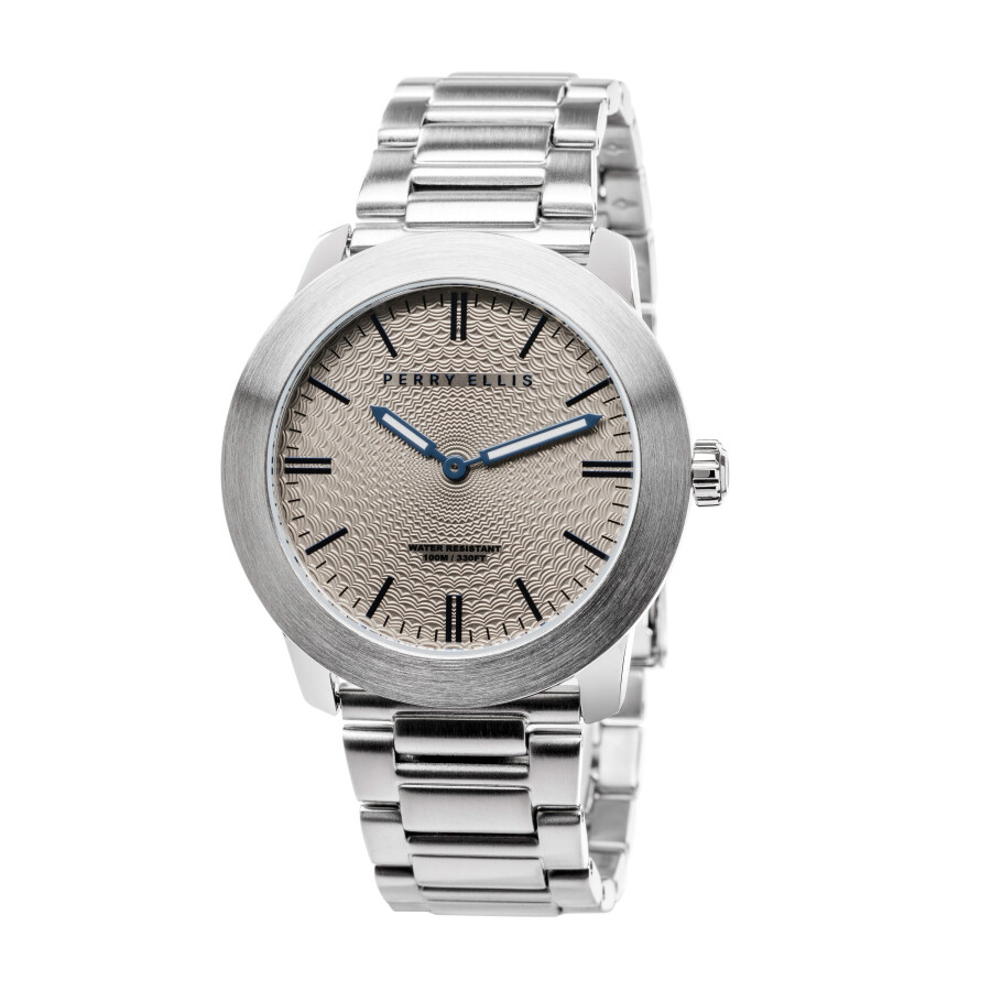Perry Ellis Slim Line 42mm Grey Dial Unisex Watch 07003-02 - Watches ...
