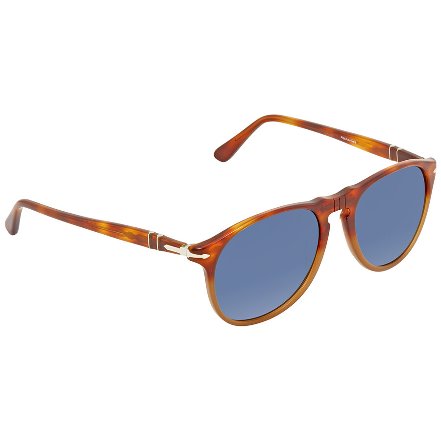 Persol Blue Gradient Round Sunglasses PO9649S 1025S3 52 8053672420555 ...