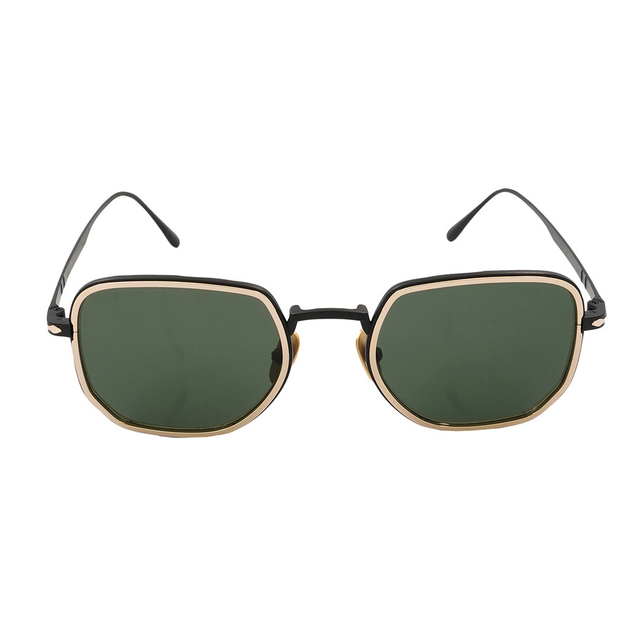 Persol Green Rectangular Titanium Unisex Sunglasses PO5006ST 800831 47 ...