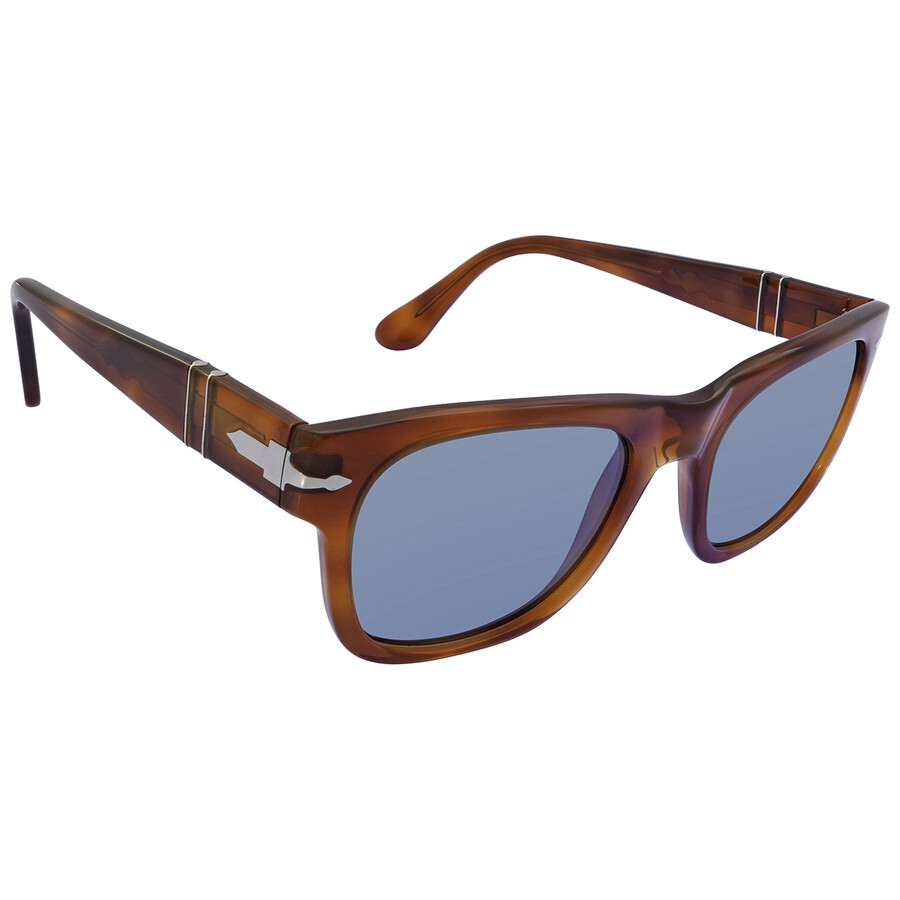 Persol Light Blue Rectangular Unisex Sunglasses PO3269S 96/56 52 ...