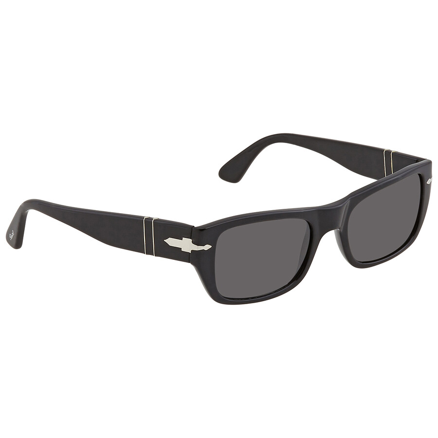 Persol Polar Black Rectangular Unisex Sunglasses PO3268S 95/48 53 ...