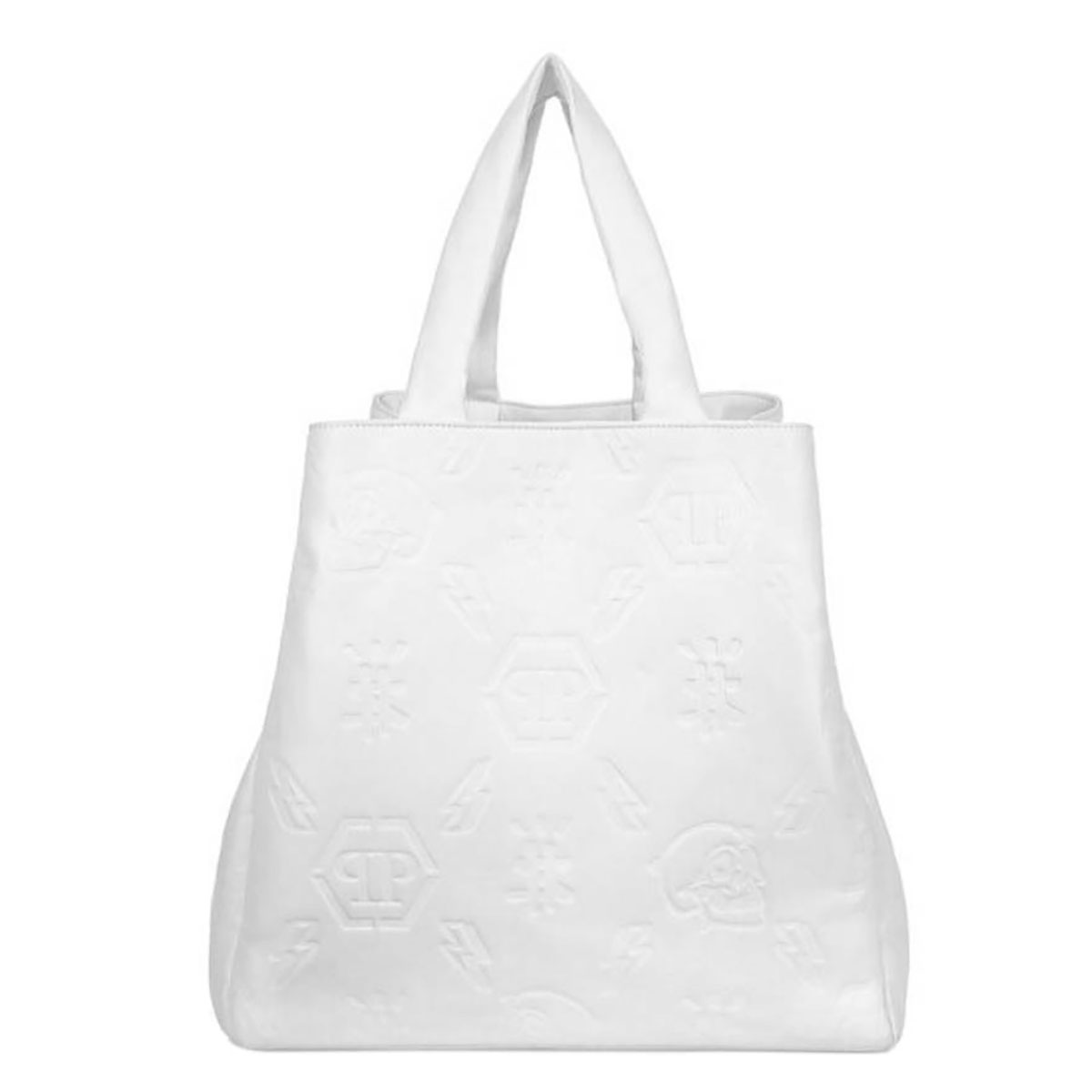 Philipp Plein Embossed Monogram Tote Bag PAAA-WBA1363-PLE075N-01 ...
