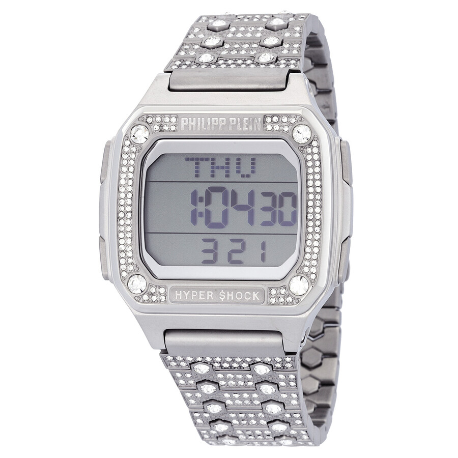 Philipp Plein Hyper Shock Quartz Digital Unisex Watch PWHAA1121 7630615107141 - Watches, Hyper ...