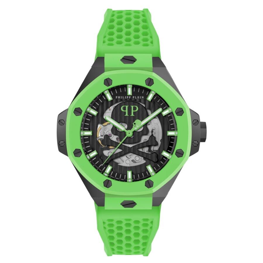 Philipp Plein Skeleton Royal Automatic Black Dial Men's Watch PWPFA0624 ...