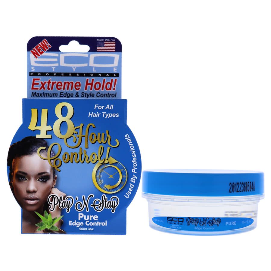 Ecoco Playn Stay Edge Control Gel - Pure by Ecoco for Unisex - 3 oz Gel ...