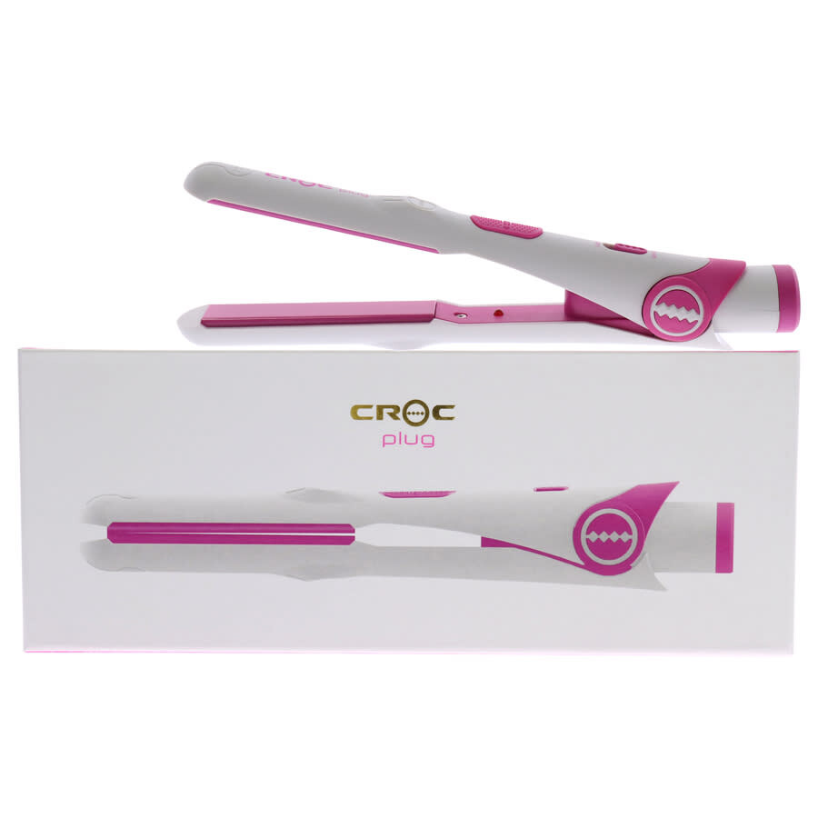 Croc Plug Detachable Mini Flat Iron - White-Pink by Croc for Unisex - 0 ...