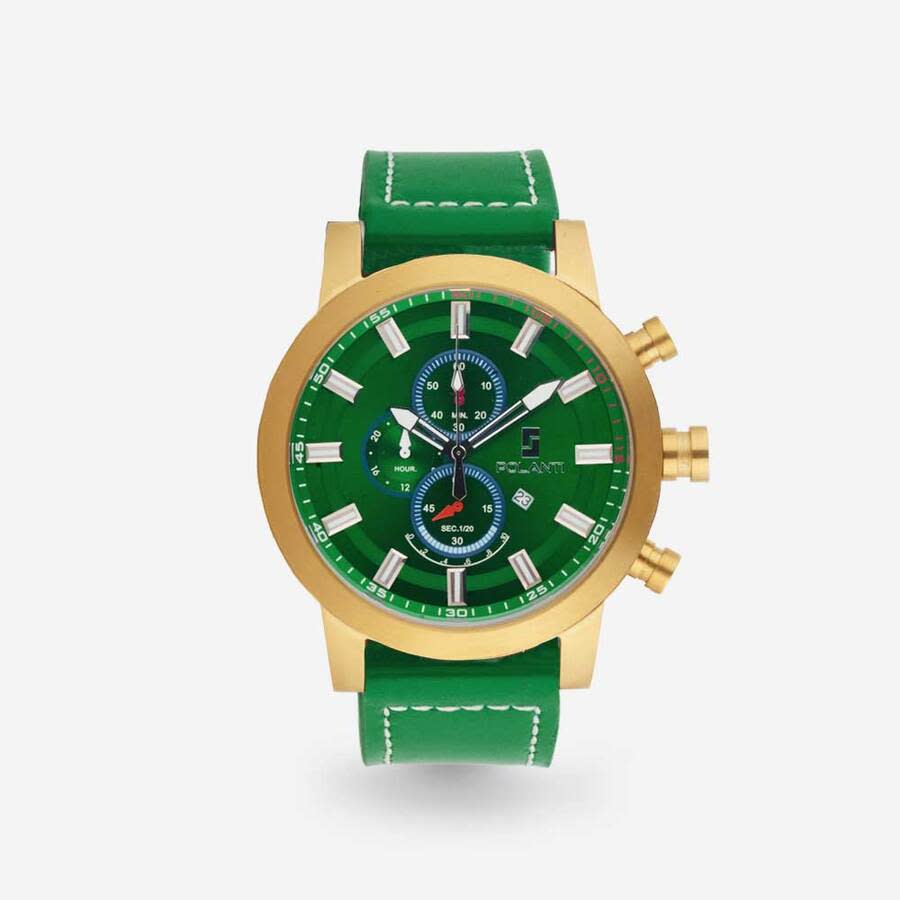 Polanti Rogue Chronograph Quartz Green Dial Men's Watch RG0001G-YGO ...