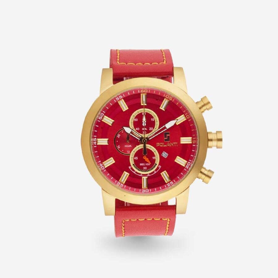 Polanti Rogue Chronograph Quartz Red Dial Men's Watch RG0001M-YG ...