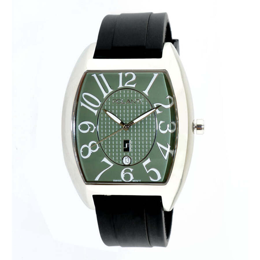 Polanti Time Zone Quartz Green Dial Men's Watch 1Z-101G-SS - Watches ...