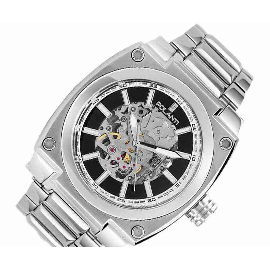 Polanti Torque Ii Auto Black Dial Men's Watch PLT2001-SV - Watches ...