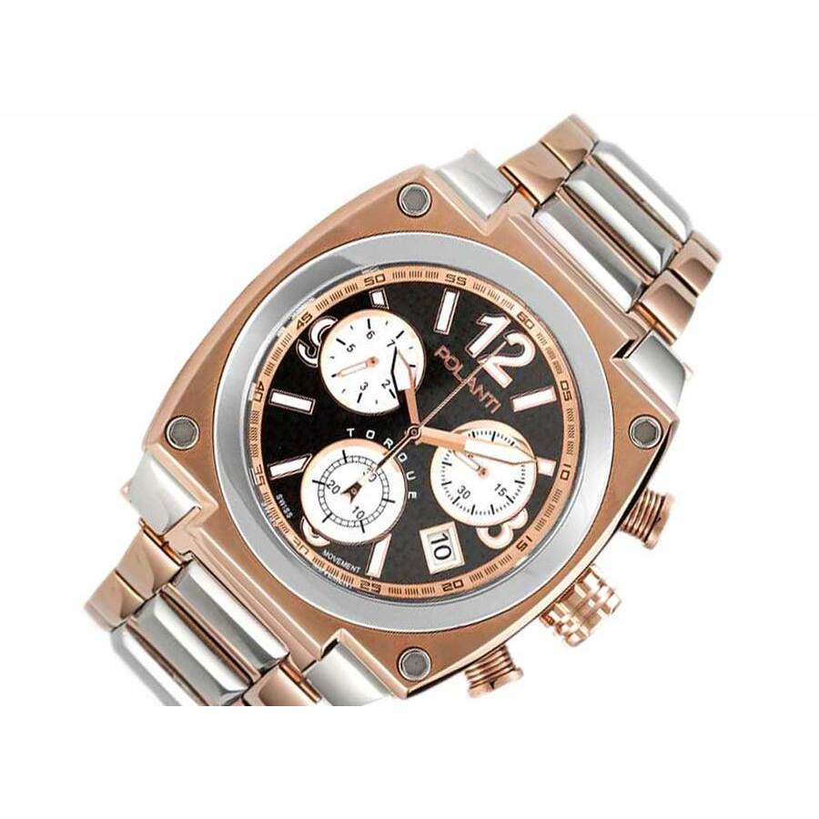 Polanti Torque Ii Chrono Chronograph Black Dial Men's Watch PLT2003 ...