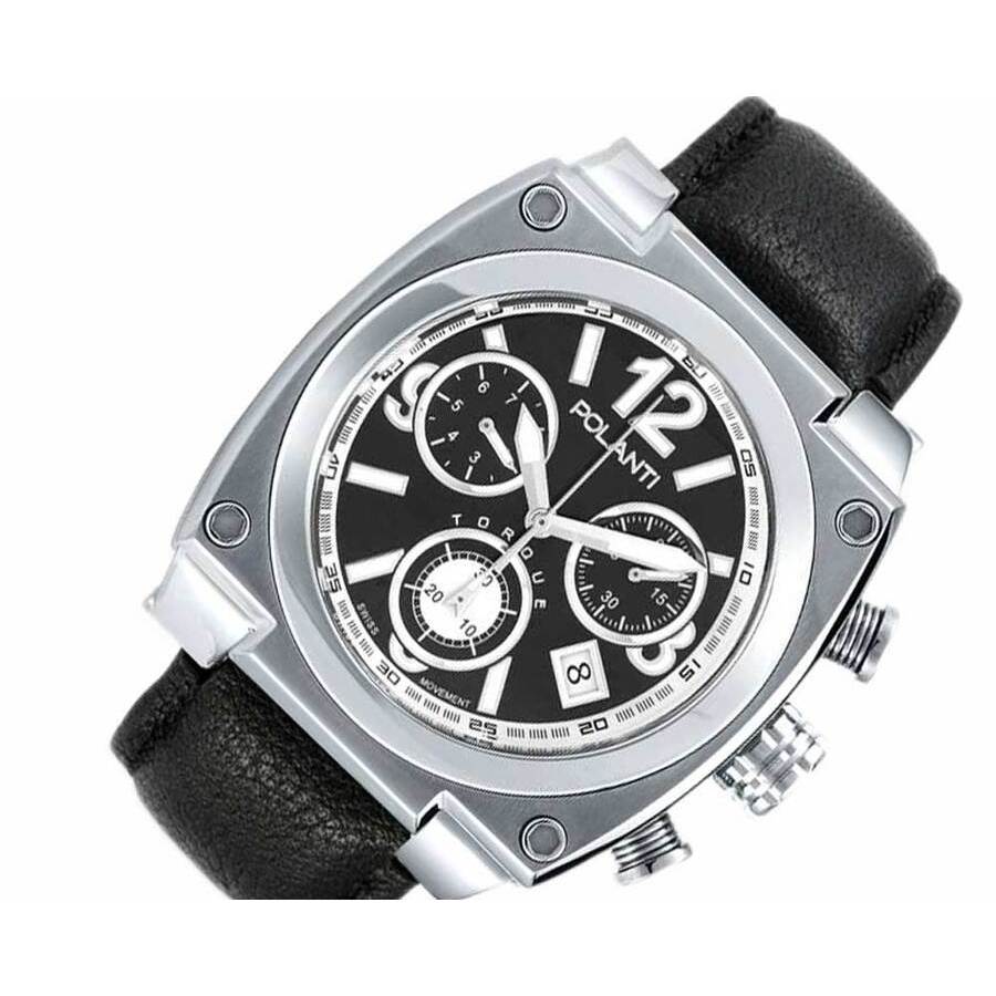Polanti Torque Ii Chrono Chronograph Black Dial Men's Watch PLT2004LB ...