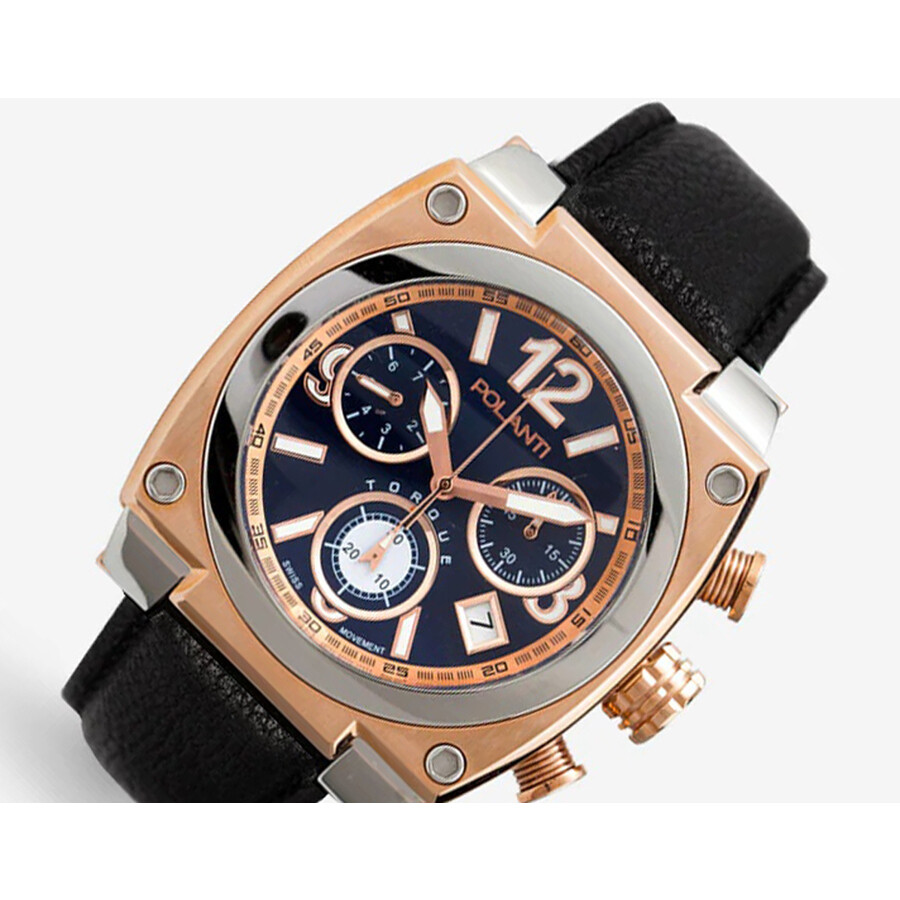 Polanti Torque Ii Chrono Chronograph Blue Dial Men's Watch PLT2004LB ...