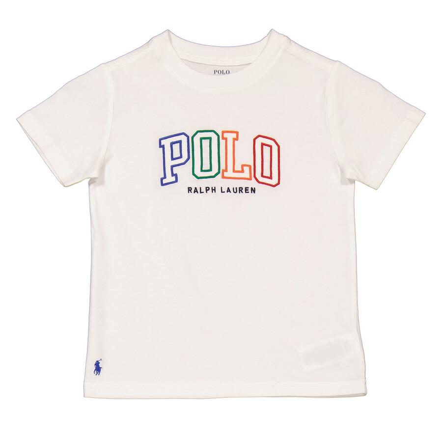 Mua Boys White Polo Logo T-Shirt chính hãng 2025 | Fado