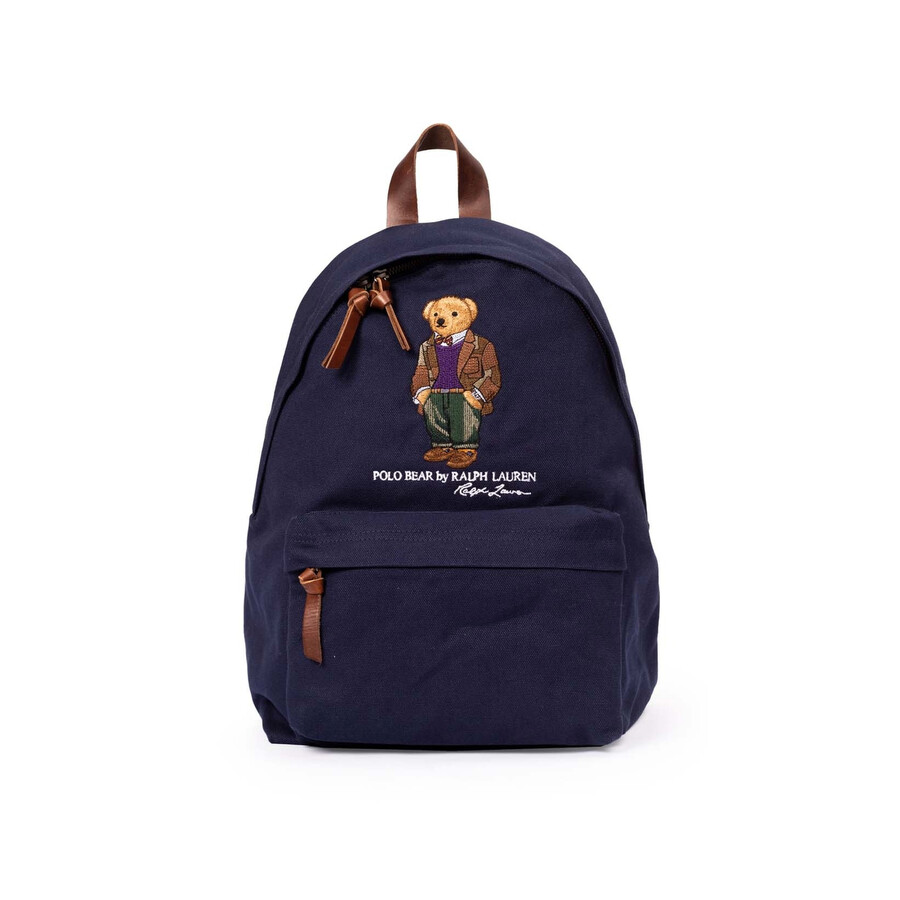 Polo Ralph Lauren Canvas Polo Bear Backpack 405914155001 3616858569155 - Handbags - Jomashop